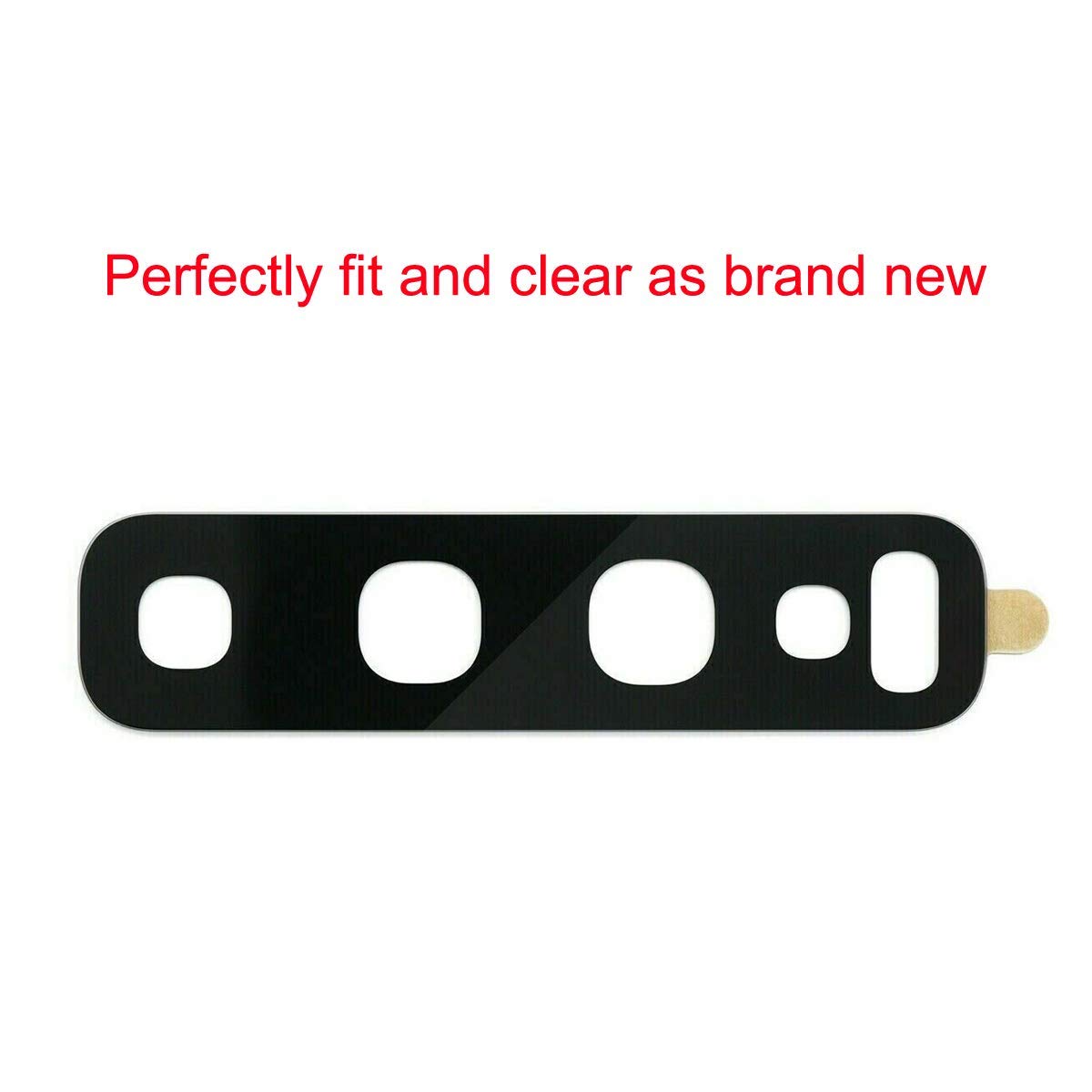 2 Pcs OEM Back Rear Camera Glass Lens with Adhesive Replacement and Installment Tool for Samsung S10 & S10 Plus