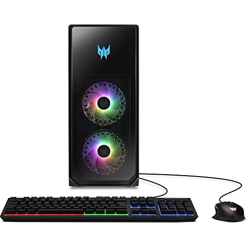 acer Predator Orion 5000 Gaming & Entertainment Desktop PC (Intel i7-12700F 12-Core, 32GB DDR5 4400MHz RAM, 2x4TB PCIe SSD RAID 0 (8TB), GeForce RTX 3080, WiFi, Bluetooth, Backlit KB, Win 11 Pro)