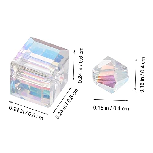 360 Pcs Jewelry Beads Bracelet Beads Glass Earring Kit Beads Glass Beads for Bracelets Making Beads in Bulk Bracelet Making Beads Assorted Beads Bracelets Kit Beads Gemstone Beads