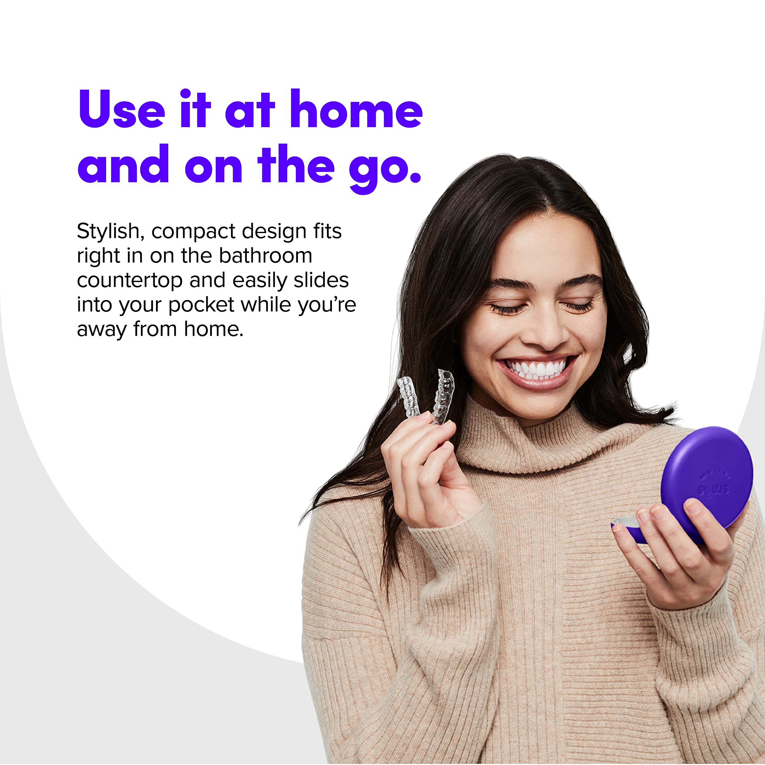 SmileDirectClub Trackable Retainer/Aligner Case Powered by Tile - Item Locator and Finder for Retainers and Aligners