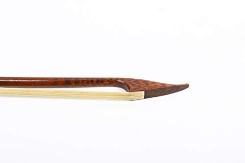 4/4 Snakewood Violin Bow Letterwood Baroque Style Outward timber Natural Bow Horse Hair (4/4)