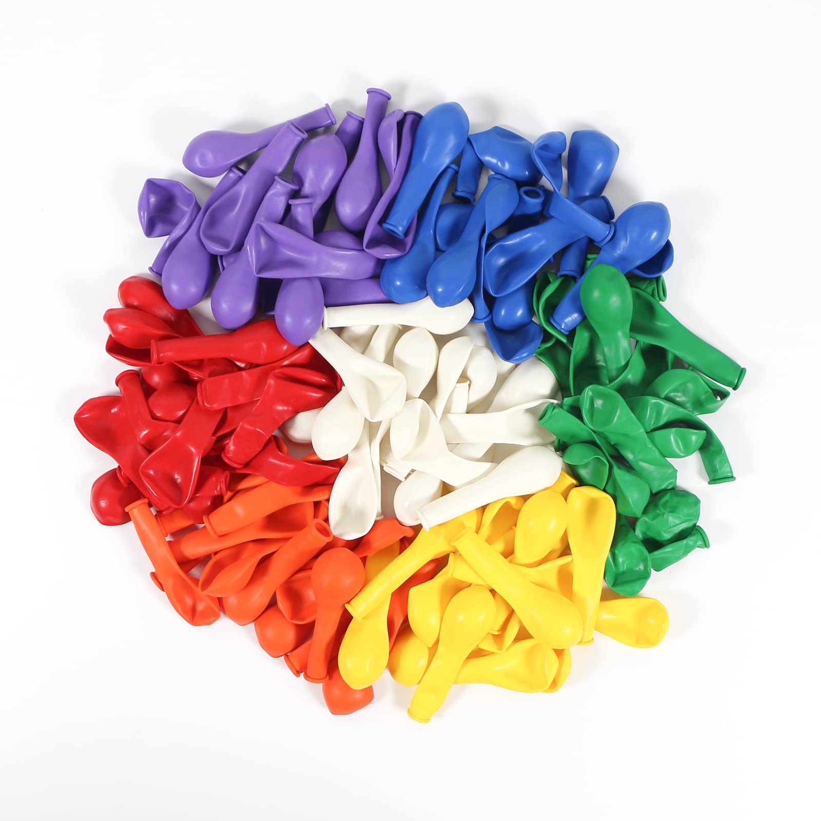 5 Inch Balloons Assorted Colors 105 Pieces, JOGAMS Rainbow Balloons Party Balloons for Birthday Party Wedding Baby Shower Picnic Festival Anniversary Decorations