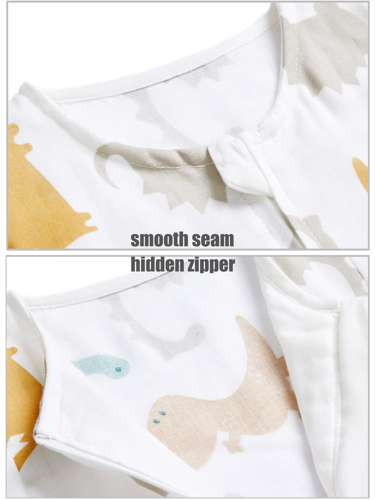 ililmmoe Baby Sleep Sack with Feet Muslin Original Cotton Sleeping Bag Wearable Blankets Non Sleeves 6months-4Y