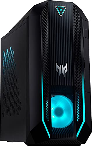 acer Predator PO3-630 Gaming Desktop PC (Intel i7-11700 8-Core, 32GB RAM, 4TB SATA SSD, GeForce RTX 3070, WiFi, Bluetooth, Backlit KB, HDMI, USB 3.2, Display Port, Win 11 Home)