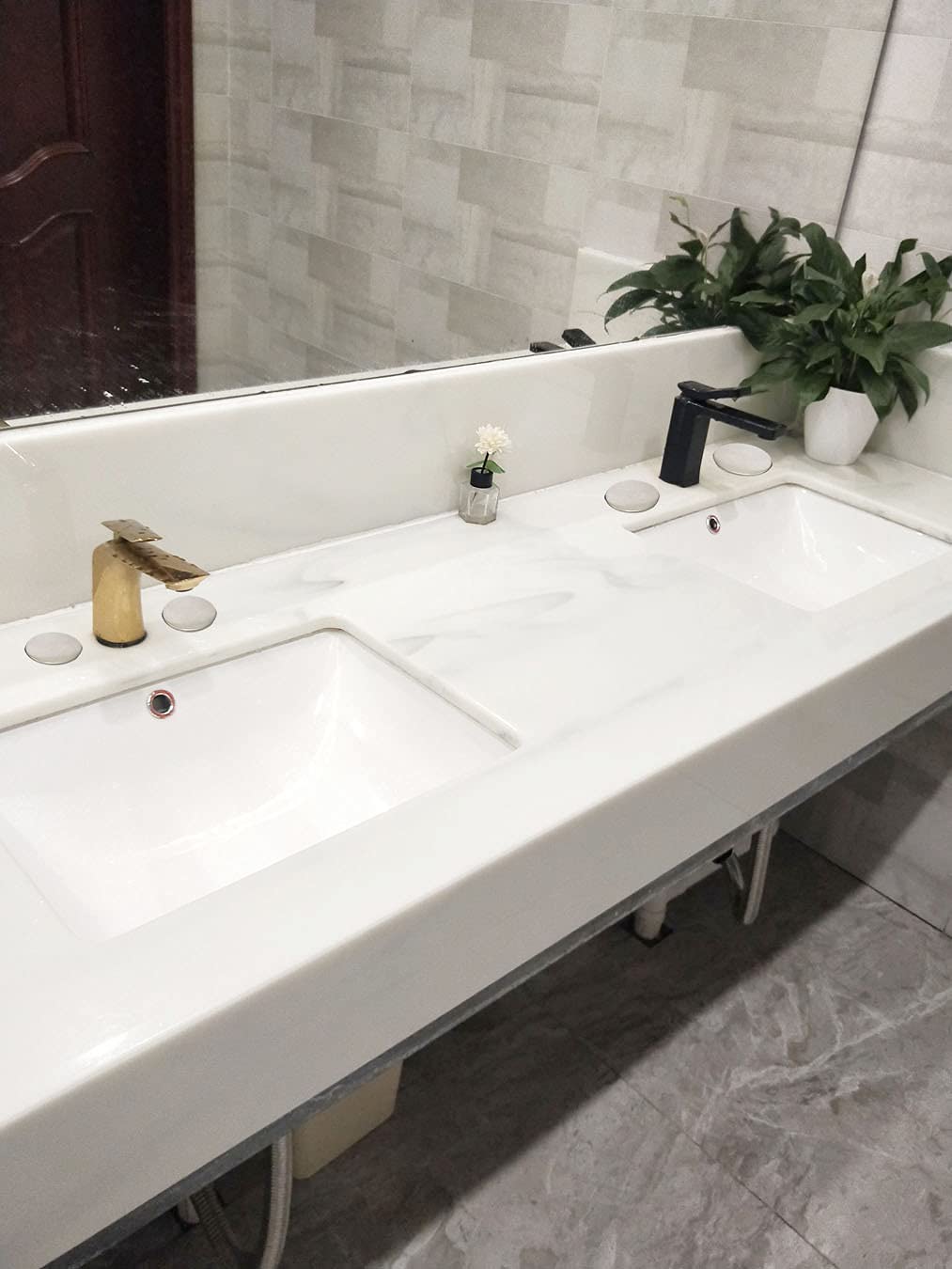 3 Pieces Brushed Stainless Steel Kitchen Faucet Hole Cover Sink Tap Hole Cover Soap Dispenser Cover(1.1 to 1.6 Inch in Diameter)