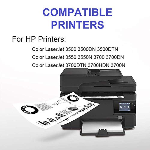 2-Pack (Black) Compatible Color 3550 3550N 3700 3700DN Printer Toner Cartridge (High Yield) Replacement for HP (Q2670A) 308A Toner Cartridge