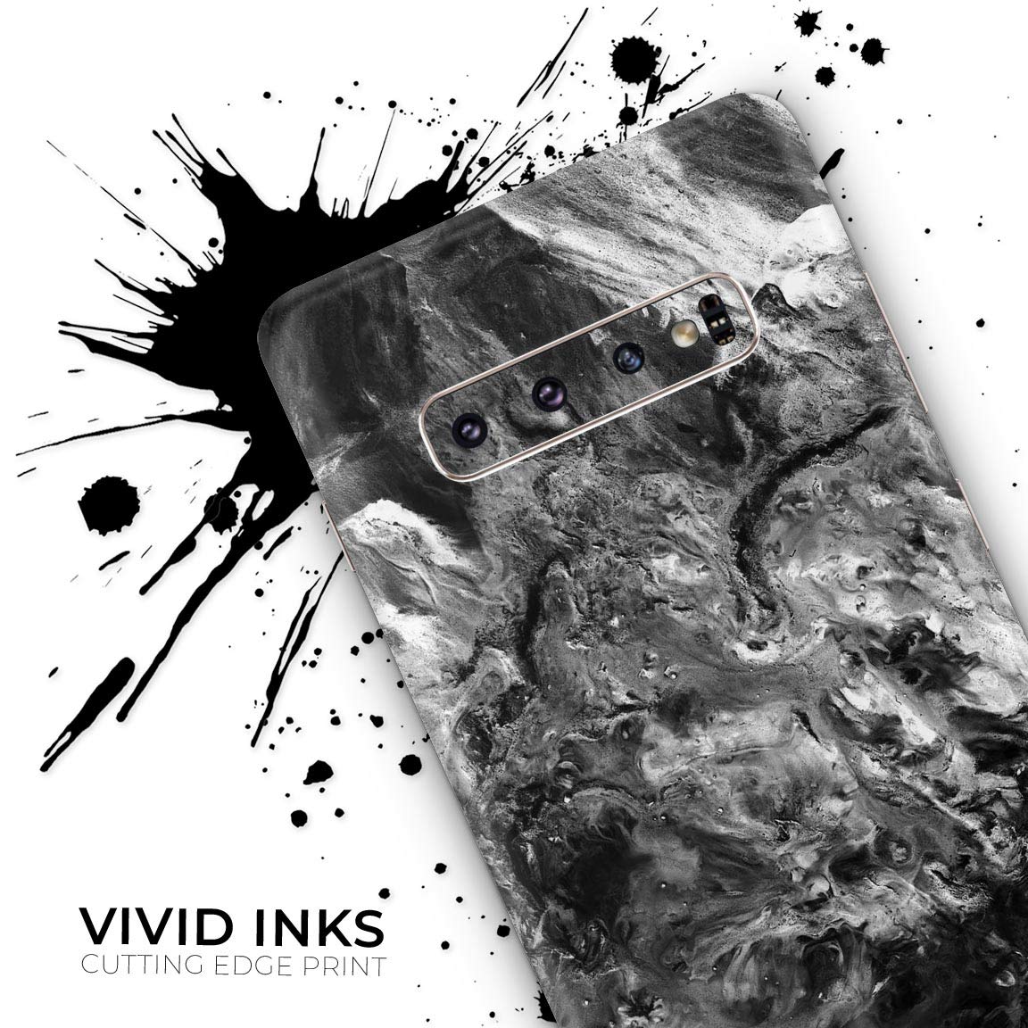 DesignSkinz Liquid Abstract Paint V52 Protective Vinyl Decal Wrap Skin Cover Compatible with The Samsung Galaxy S20 (Screen Trim & Back Glass Skin)