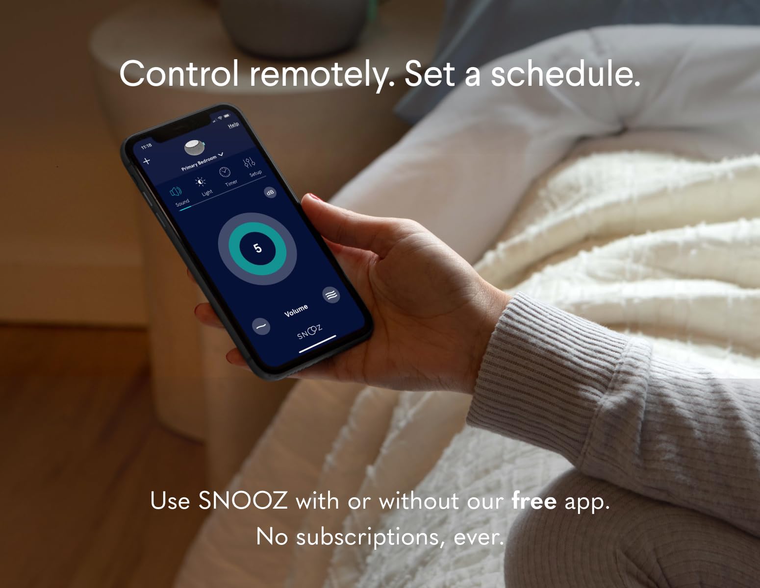 SNOOZ White Noise Sound Machine and SNOOZ Go Ultra Portable Sound Machine - Bundle