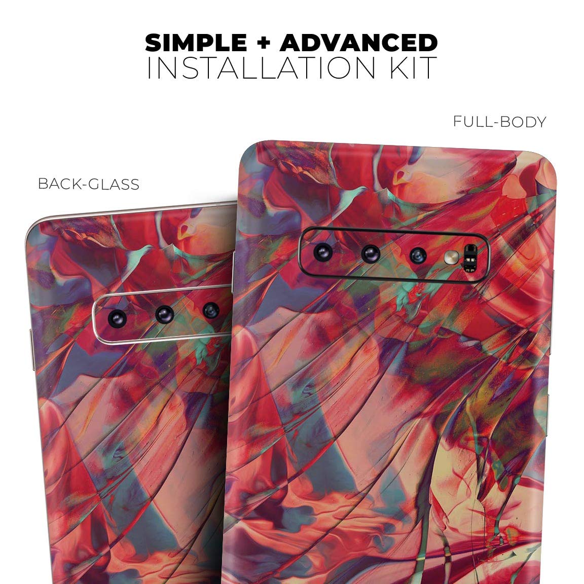 DesignSkinz Liquid Abstract Paint Remix V9 Protective Vinyl Decal Wrap Skin Cover Compatible with The Samsung Galaxy S20 (Screen Trim & Back Glass Skin)