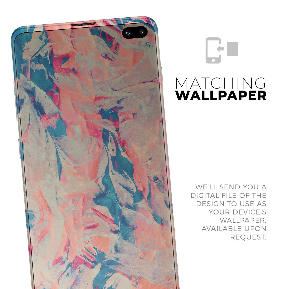 DesignSkinz Liquid Abstract Paint Remix V12 Protective Vinyl Decal Wrap Skin Cover Compatible with The Samsung Galaxy S20 (Screen Trim & Back Glass Skin)