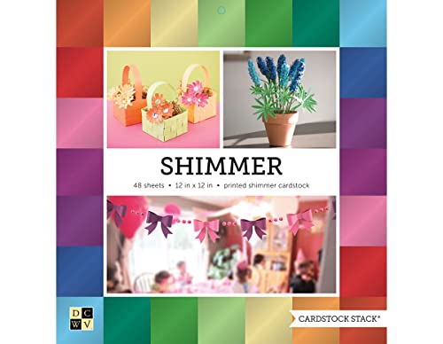 Die Cuts with A View Solid Cardstock Stack-12 x 12-Shimmer-Shimmer Finish-48 Sheet PS-016-00029