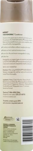 Aveeno Pure Renewal Hair Conditioner, Moisturizing Conditioner with Seaweed Extract, Sulfate-Free Formula, 10.5 fl. oz