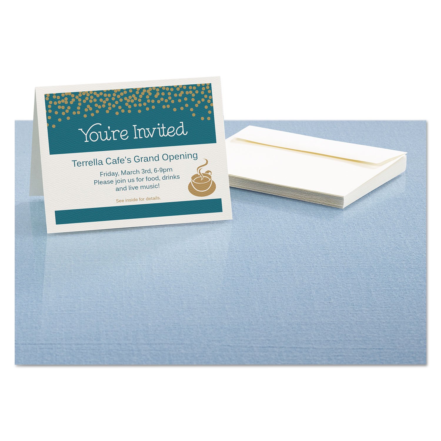 Avery 3379 Inkjet Note Cards, w/Envelopes, 4-1/4-Inch x5-1/2-Inch, 50/BX, WE