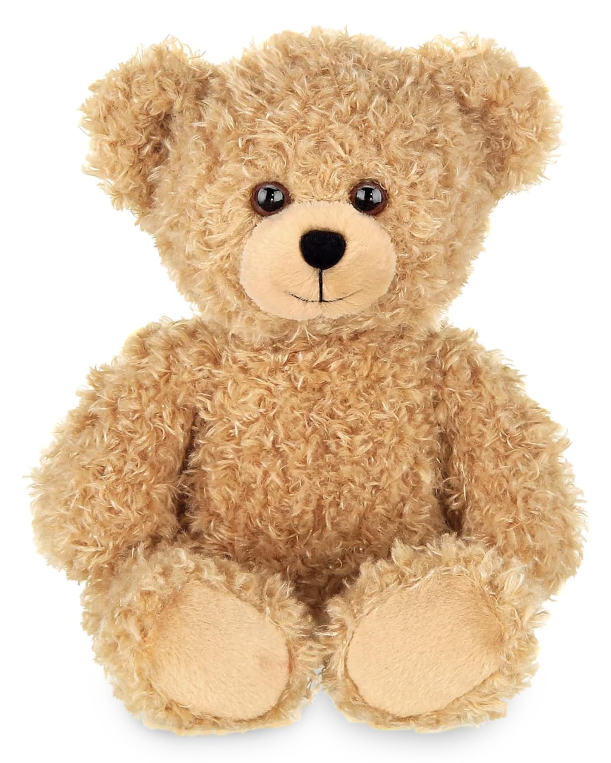 Bearington Collection Lil' Bubsy Brown Plush Teddy Bear Stuffed Animal, 11.5 Inch