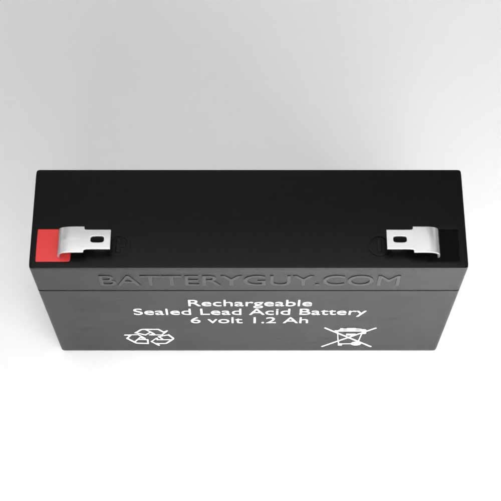 BatteryGuy Security Simon XT Replacement 6V 1.2Ah SLA Battery Brand Equivalent (Rechargeable) - Qty of 1
