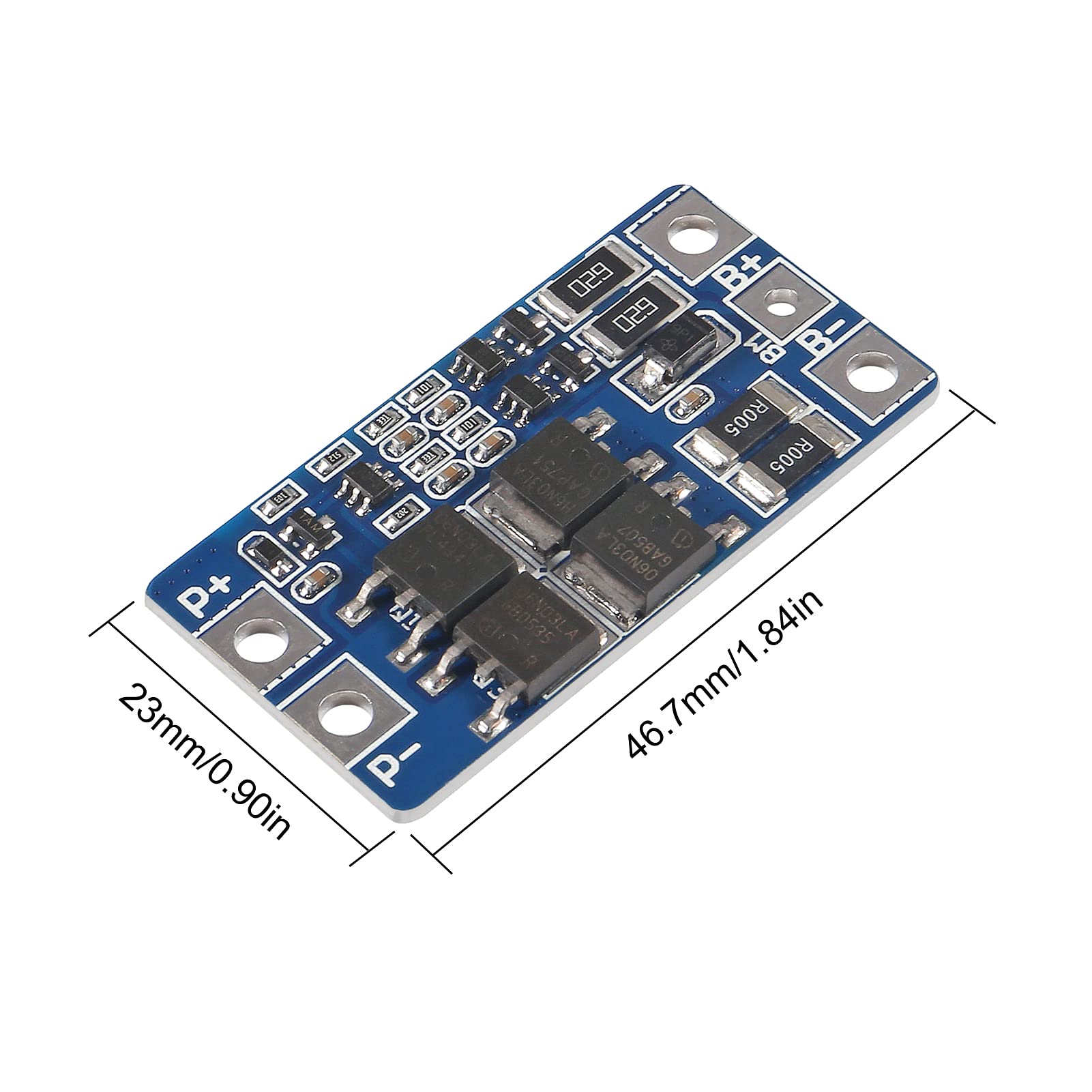UMLIFE 5PCS 2S 10A 18650 BMS Lithium PCB Protection Boards 8.4V 7.4V 8.4V-9V for Li-ion Lipo Battery Cell Pack with Balance Function