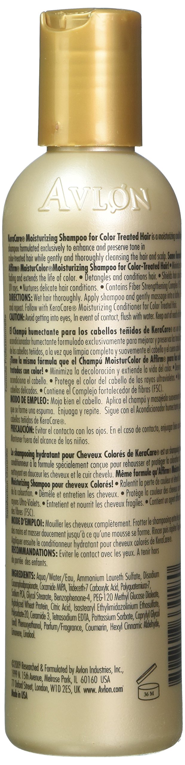 Avlon KeraCare Moisturizing Shampoo for Color Treated Hair 8oz