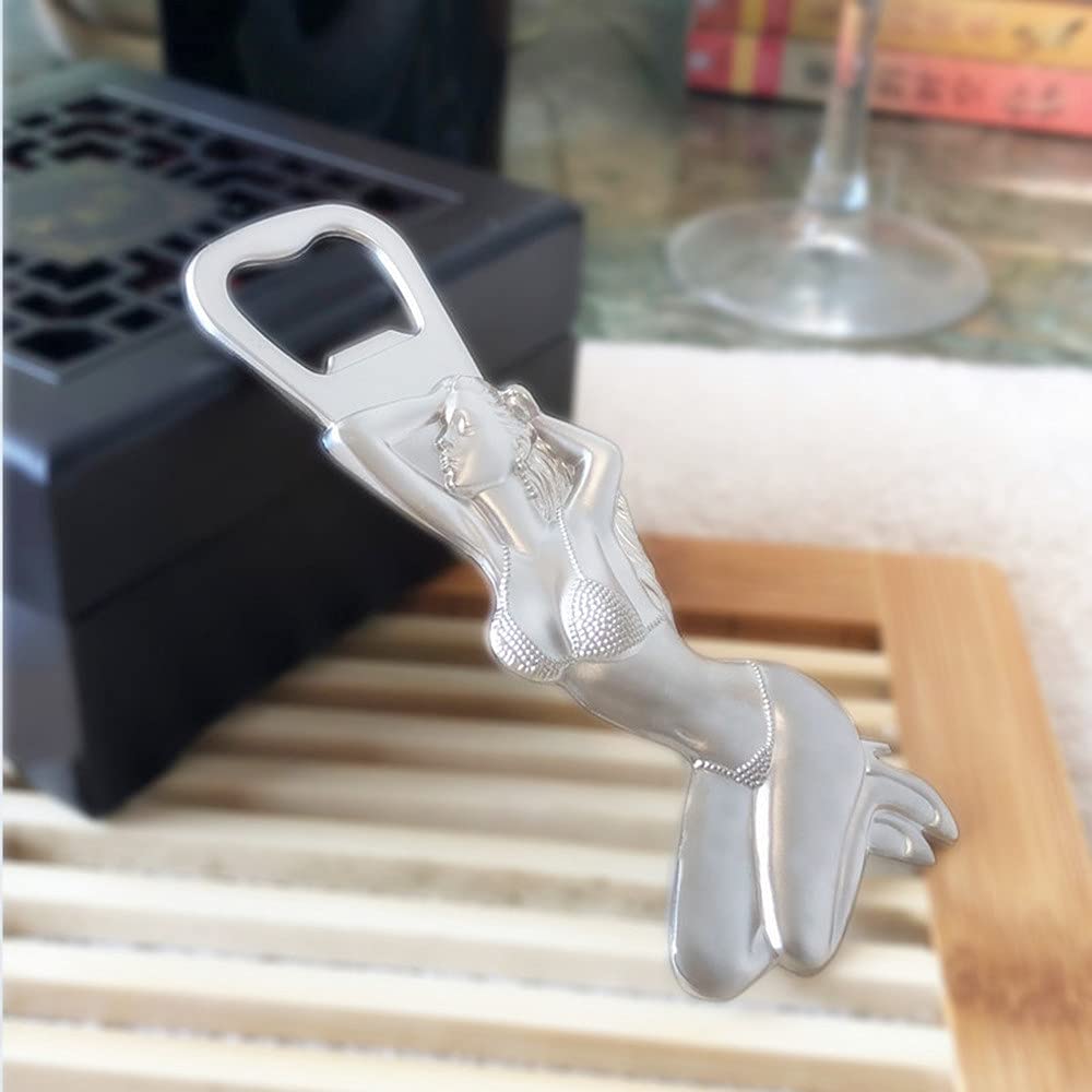 2 Pieces Bottle Opener Beer Bottle Openers for Kitchen Bar Restaurant Stainless Steel Beer Gifts for Women Men