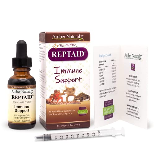 AMBER NATURALZ - REPTAID - Immune Support - for Reptiles Under 250g - 1 Ounce