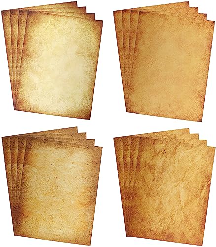 Cornucopia Vintage Antique Design Stationery and Printer Paper, 8 1/2 x 11 inch, 124 Old Style Paper Sheets