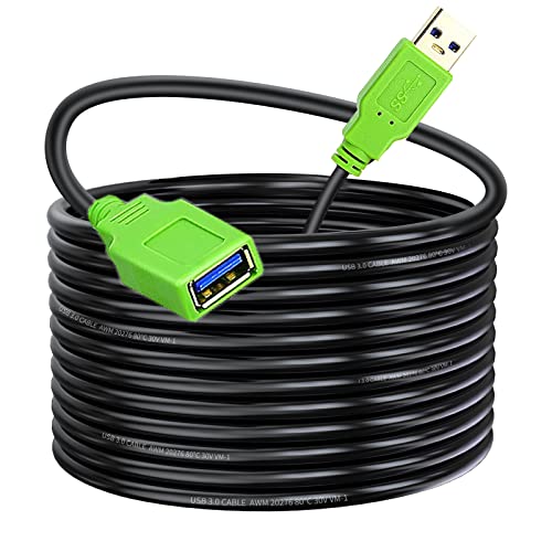 PPTVC USB 3.0 Extension Cable 20ft,USB 3.0 Extension Cable - A-Male to A-Female for Printer,Playstation, Xbox,USB Flash Drive,Card Reader, Hard Drive, Keyboard,Card Reader, Hard Drive,
