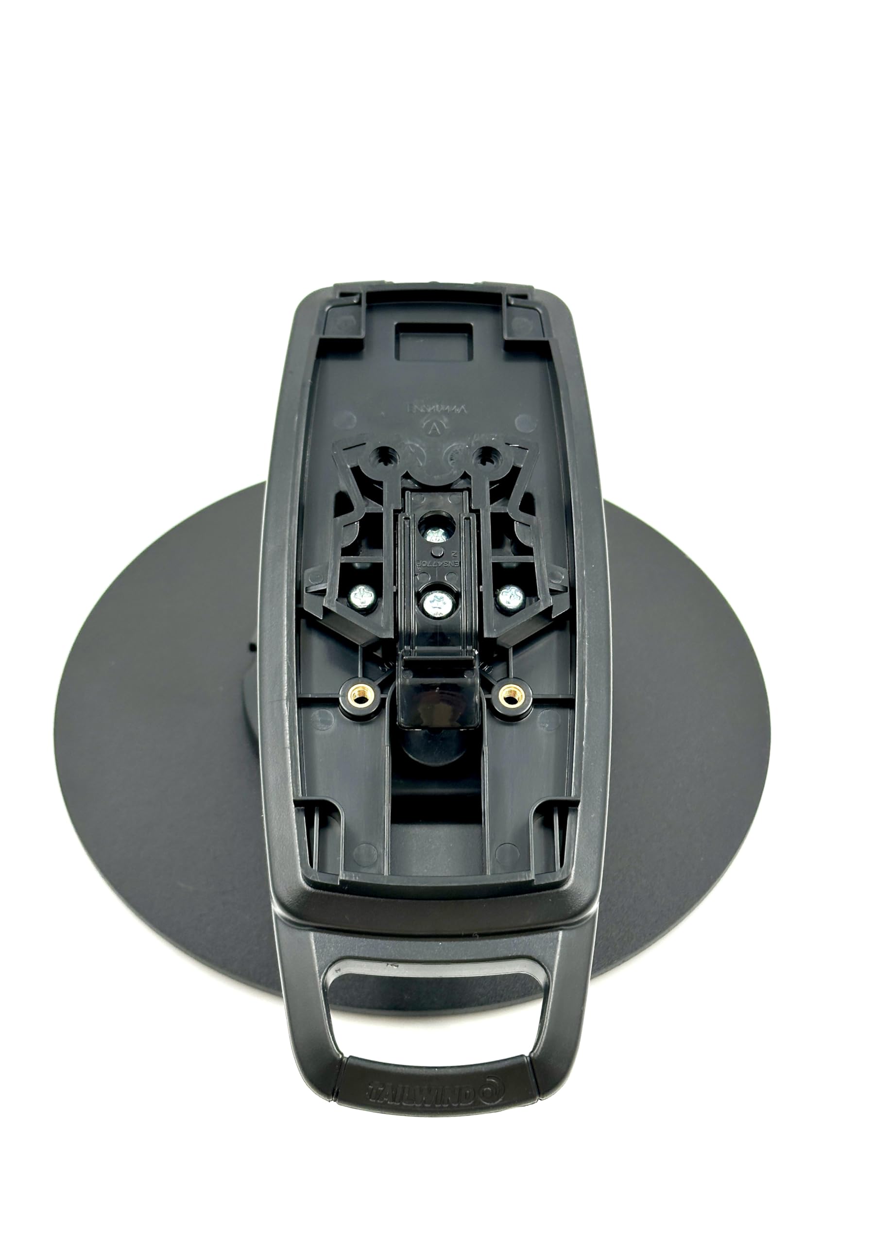 Discount Credit Card Supply ENS Tailwind Ingenico Lane/3000/7000/8000 3" Latch and Lock Compact Pole Mount Terminal Stand with Round Freestanding Mobility Base Plate