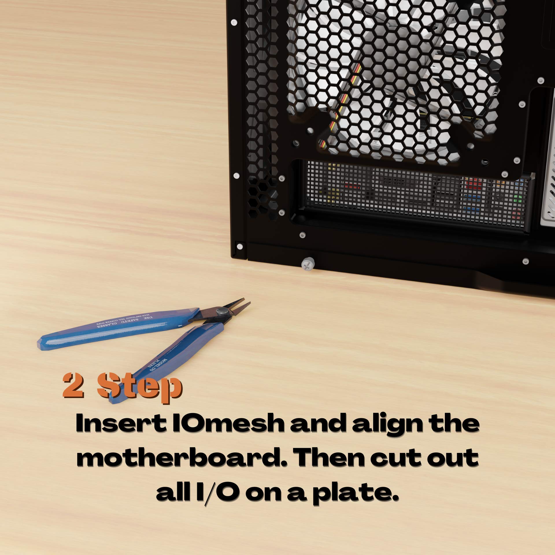 IOmesh Black Universal IO Shield Plate - for All PC Motherboards That was Lost Original Backplate, Make New Custom IO Shield for PC Motherboard