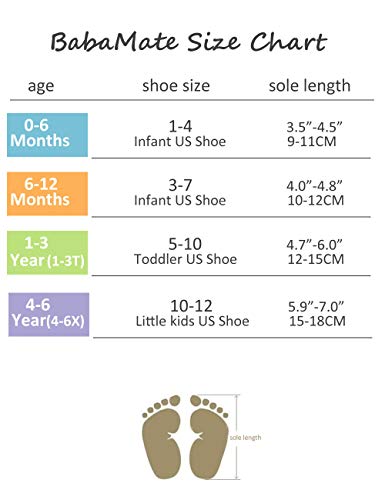 BabaMate Baby Newborn Infant Boys' Cotton Crew Socks with Non-binding Tops Seamless Toe, Blue Gray Brown, 0-6 Months (3 Pack)
