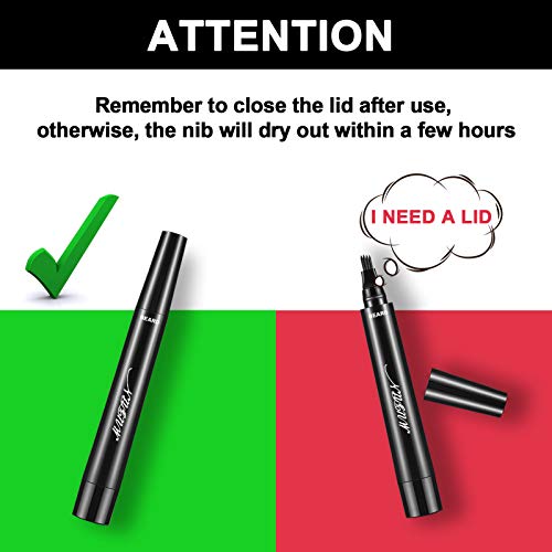 Beard Pencil Filler for Men - Sweat Proof, Water Resistance, Long Lasting & Natural Finish barber Pencil, Mustache Repair Shape (BLACK)