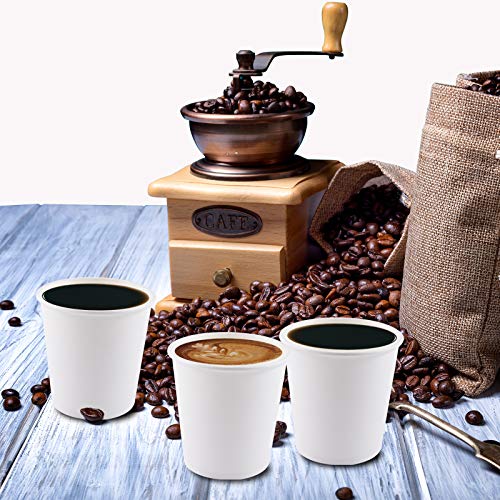Turbo Bee 300Pack 4oz Disposable Paper Cups,Hot/Cold Beverage Drinking Cup，Small Paper Cups for Bathroom and Mouthwash