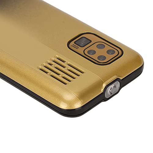 2G Unlocked Senior Cell Phone, Easy to Use Big Button Simple Mobile Phone with 3 Card 3 Standby, SOS Button, 2.2" Screen & 2500mAh Battery, Ultra Thin Unlocked Phone for Elderly & Kids(Gold)