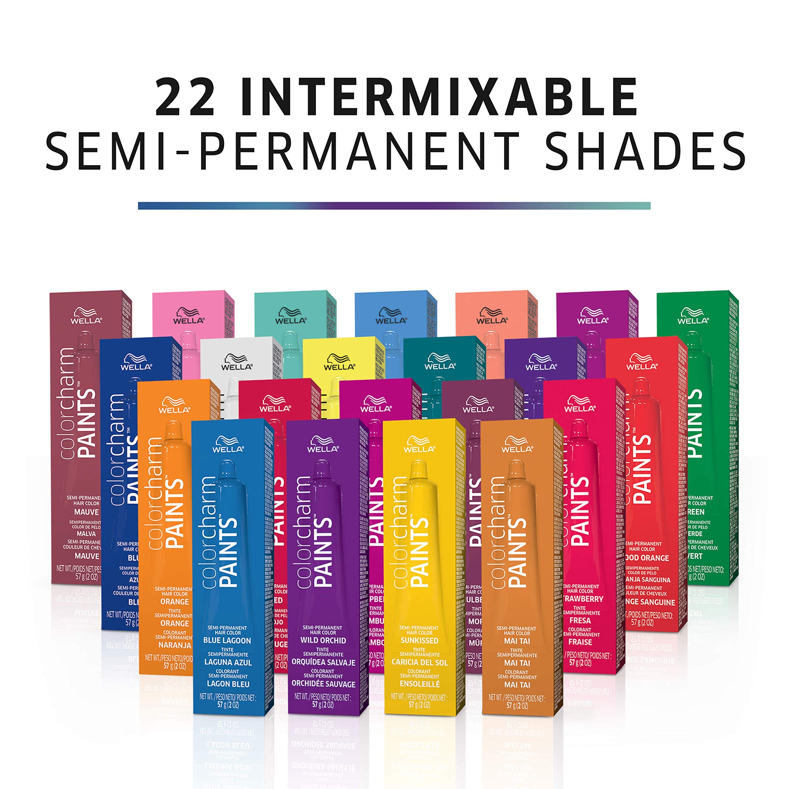 COLORCHARM Paints Semi-Permanent Hair Dye for Temporary Hair Color| Intermixable Shades| Mauve| 2 Fl Oz