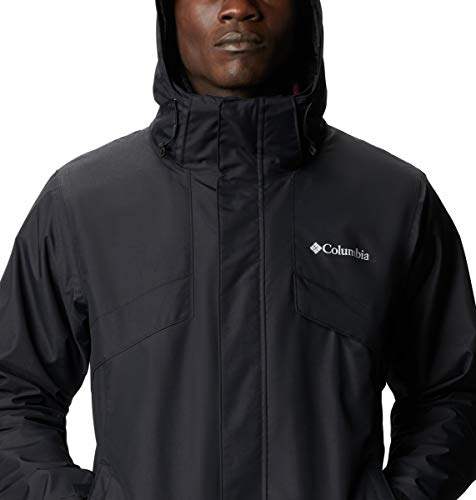 Columbia Men's Bugaboo II Fleece Interchange Jacket, Black/Red, 3X Big