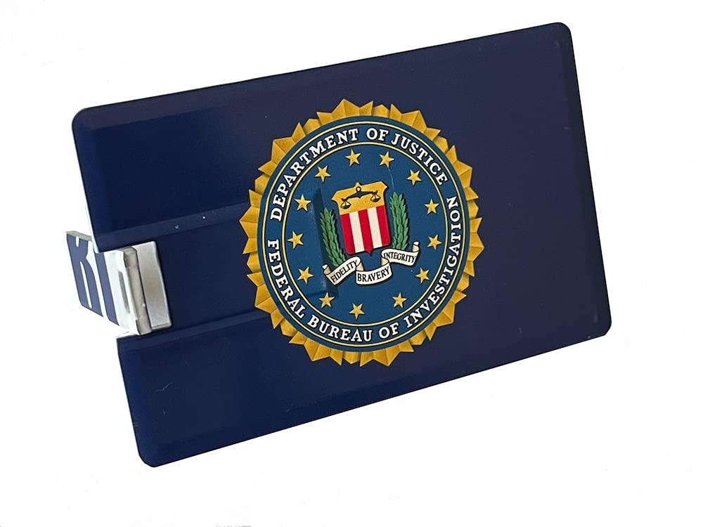 USB Flash Drive 64GB Thumb Drive High Speed USB Drive USB 2.0 Memory Stick FBI/CIA ID Card Certificate Accessories Design Waterproof