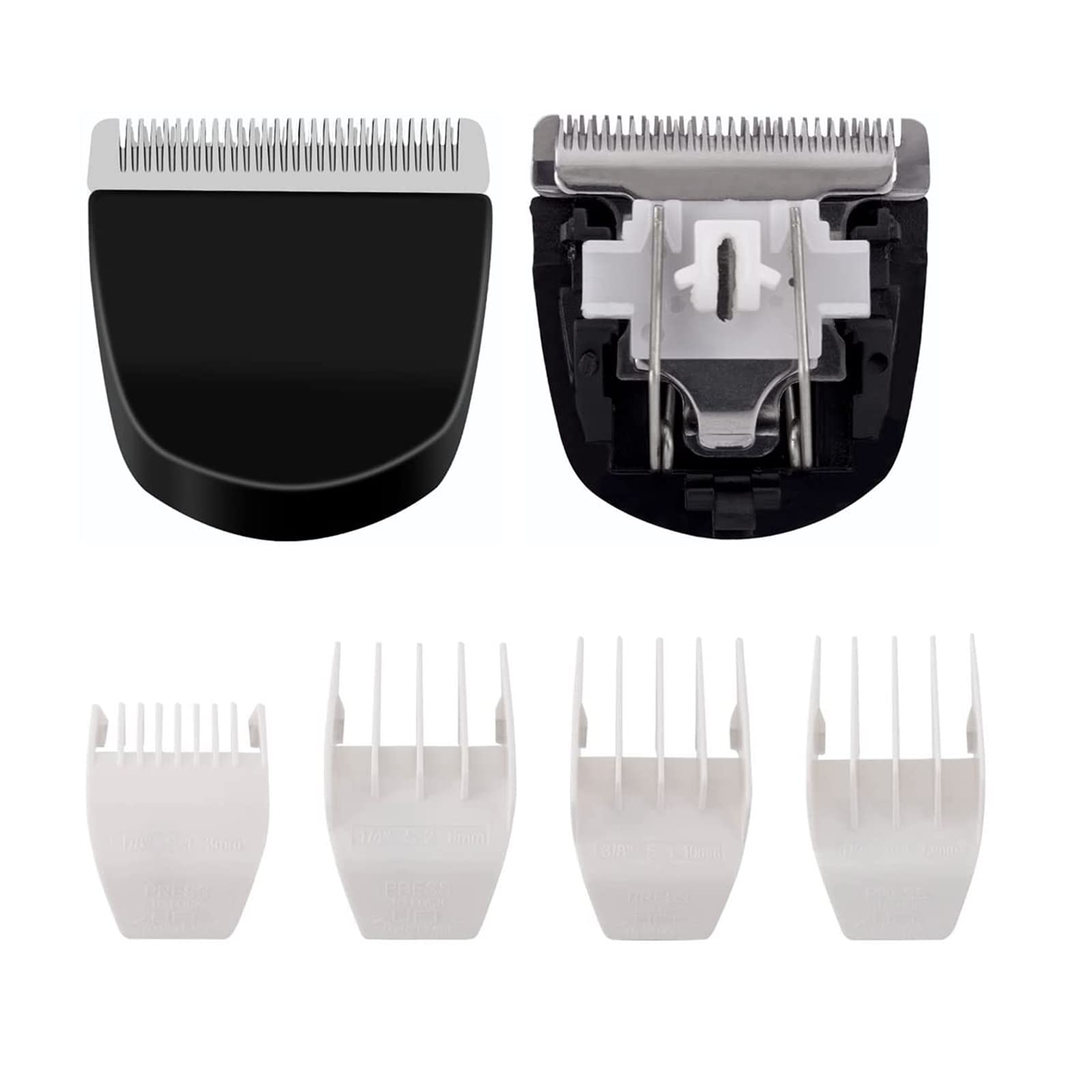 2 Pack Professional Peanut Clipper/Trimmer Snap On Replacement Blades #2068-300 - Compatible with Wahl Peanut Hair Clipper/Trimmer, White