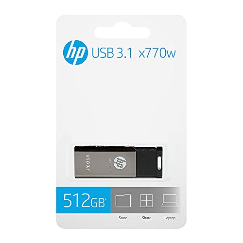 HP 512GB x770w USB 3.1 Flash Drive - 400MB/s