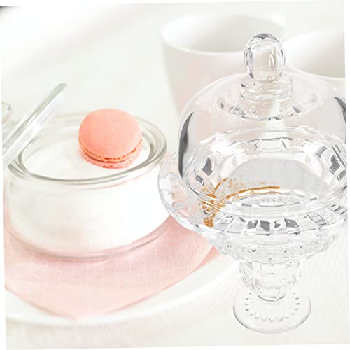 Abaodam Ice Cream Containers transparent tasting bowl fruit decor clear container with lid fruit dish trifle bowl glass ice cream bowl Kitchen Sink Splash Guard