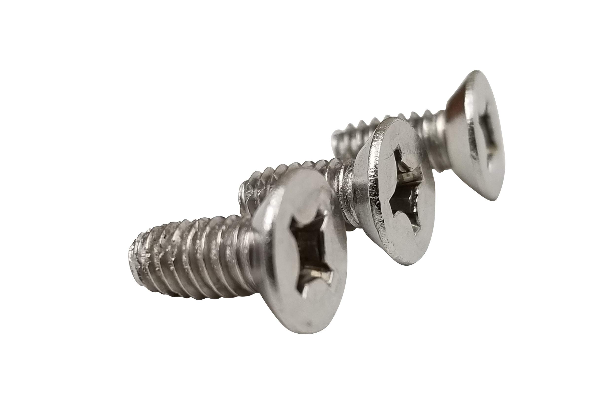 Hinge Outlet Stainless Steel Machine Screws for Door Hinges, 10-24 Thread x 1/2" Length - Highly Rust Resistant - 24 Pack