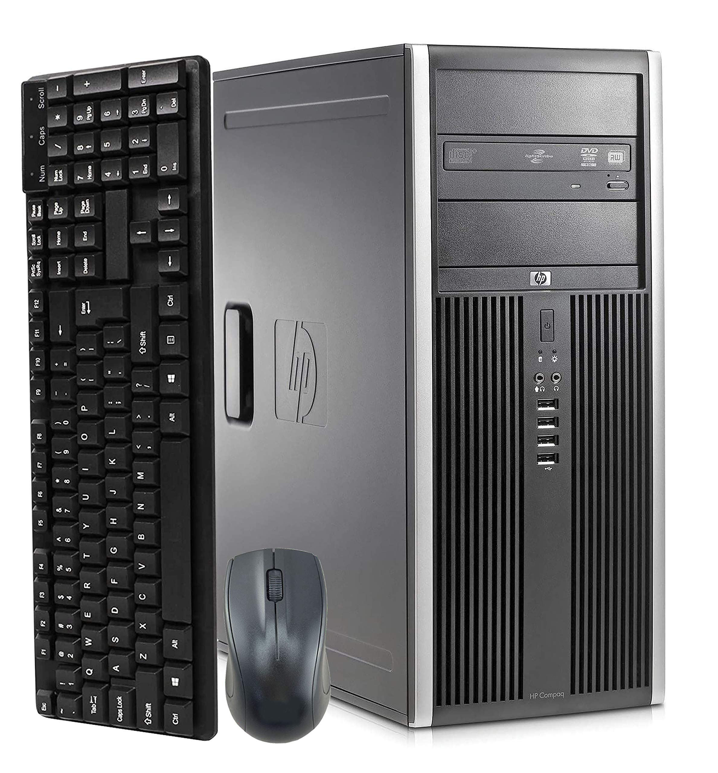 HP Elite 8300 Tower Computer Desktop PC, Intel Core i5 3.20GHz Processor, 8GB Ram, 128GB M.2 SSD, 500GB Hard Drive, Wireless Keyboard & Mouse, WiFi | Bluetooth, DVD Drive, Windows 10 (Renewed)