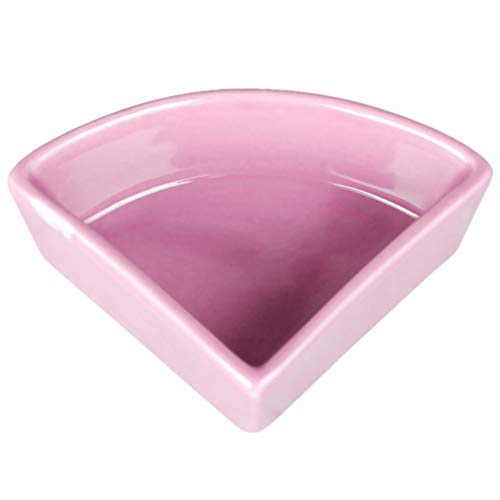 POPETPOP Hamster Bowl Ceramic Chewing Food Dish Water Bowl for Small Rodents Gerbil Hamsters Mice Guinea Pig Cavy Hedgehog Small Animals (Random Color)