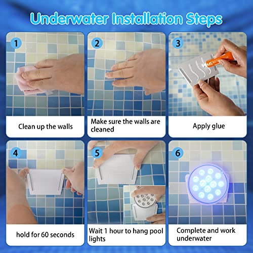 2 Pack Rechargeable Pool Lights, Pool Lights for Inground Pools IP68 Waterproof, Underwater Submersible Lights with Remote Timer, 13 LED 16 Colors Floating Pond Light for Bathtub Hot Tub Aquarium