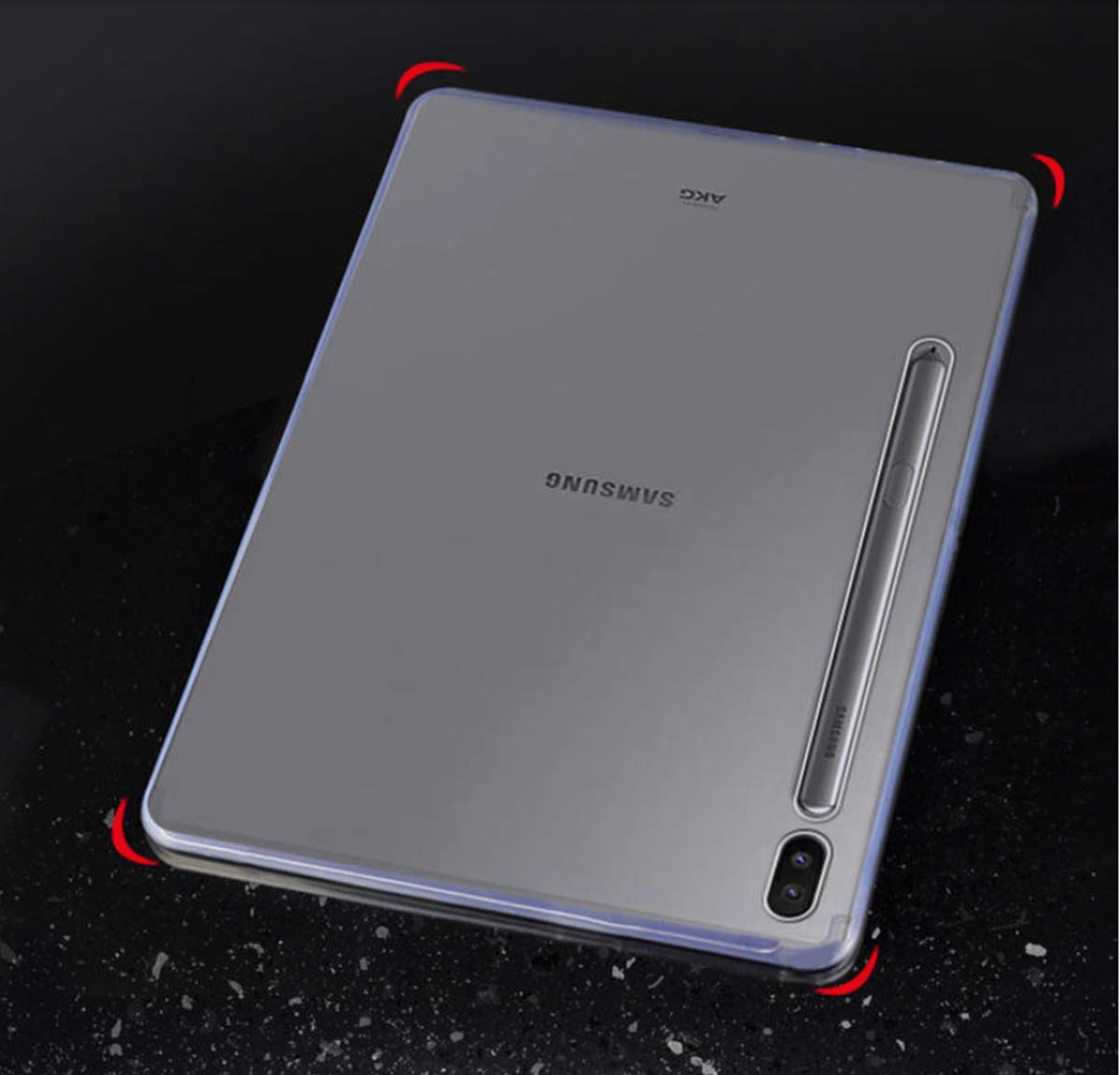 iCoverCase Compatible with Samsung Galaxy Tab S6 10.5 Inch T860/T865 Case, Lightweight Matte Translucent TPU Clear Case -Frosted Clear