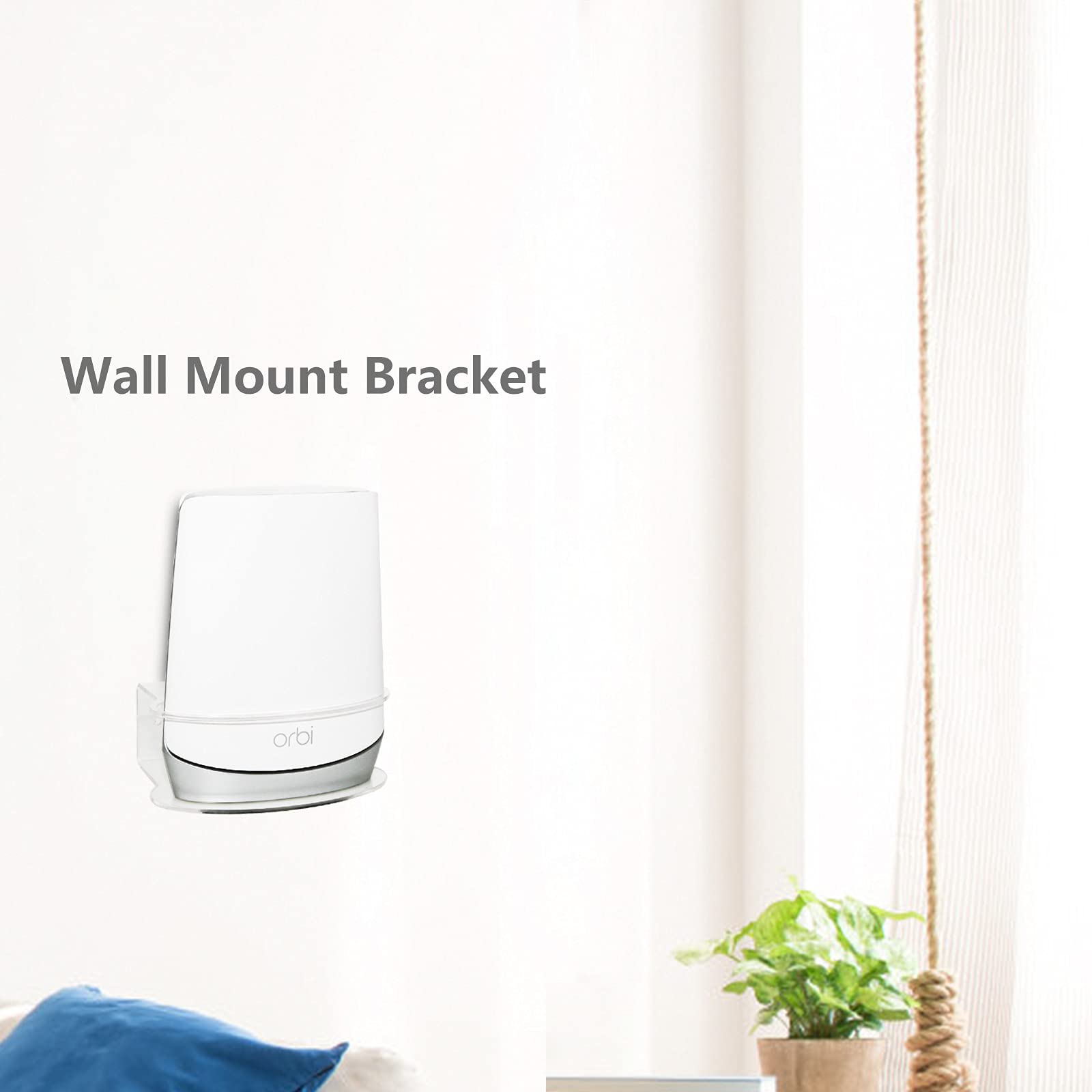 Orbi WiFi 6 Wall Mount Holder,Wall Mount Holder for Orbi Tri-Band Mesh WiFi 6 Router(RBK850)(RBK852)(RBK853)/(RBS750)(RBS751)(RBK752)(RBK753)/(AX4200)(AX5700)(AX6000) Orbi Mesh WiFi 6 System (2PCS)
