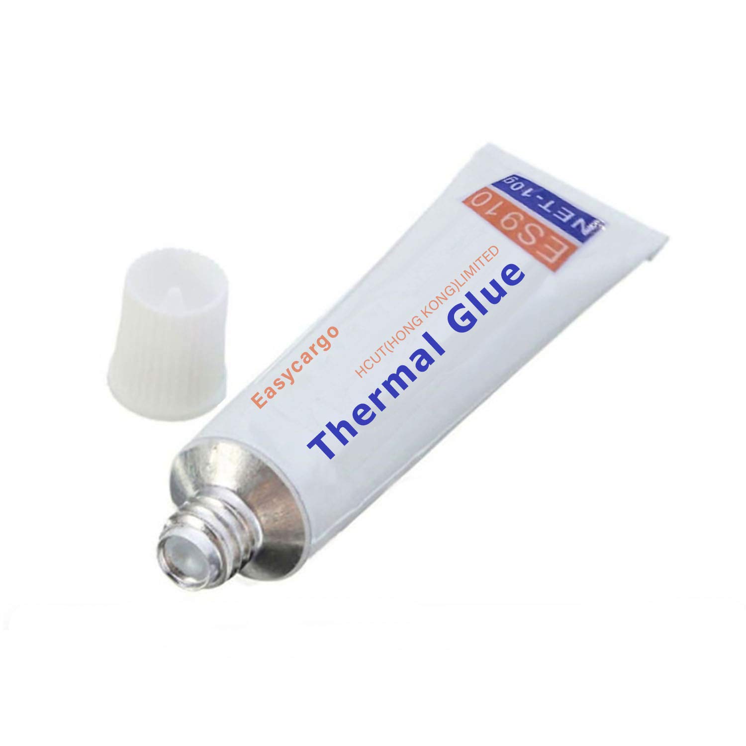 Easycargo 100pcs VRM 9mm Heatsink Kit + 10g Thermal Conductive Adhesive Silicone Glue, Small mini cooler Heat Sink for cooling VRM GPU Motherboard Stepper Driver MOSFET Voltage Regulators 9mmx9mmx5mm