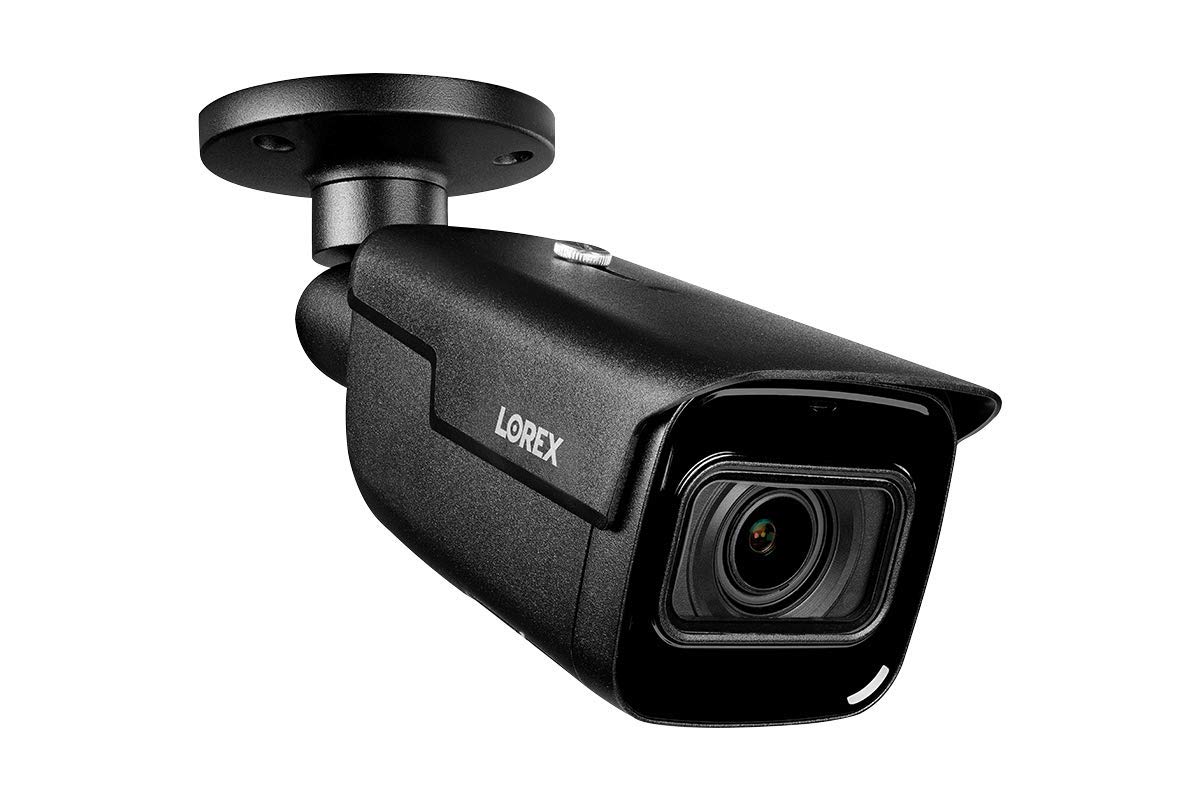 Lorex LNB9282B-2PK-W 4K (8MP) Black Nocturnal Motorized Varifocal Smart IP Bullet Security Camera, Compatible with N881B, N882B and NR900X NVRs