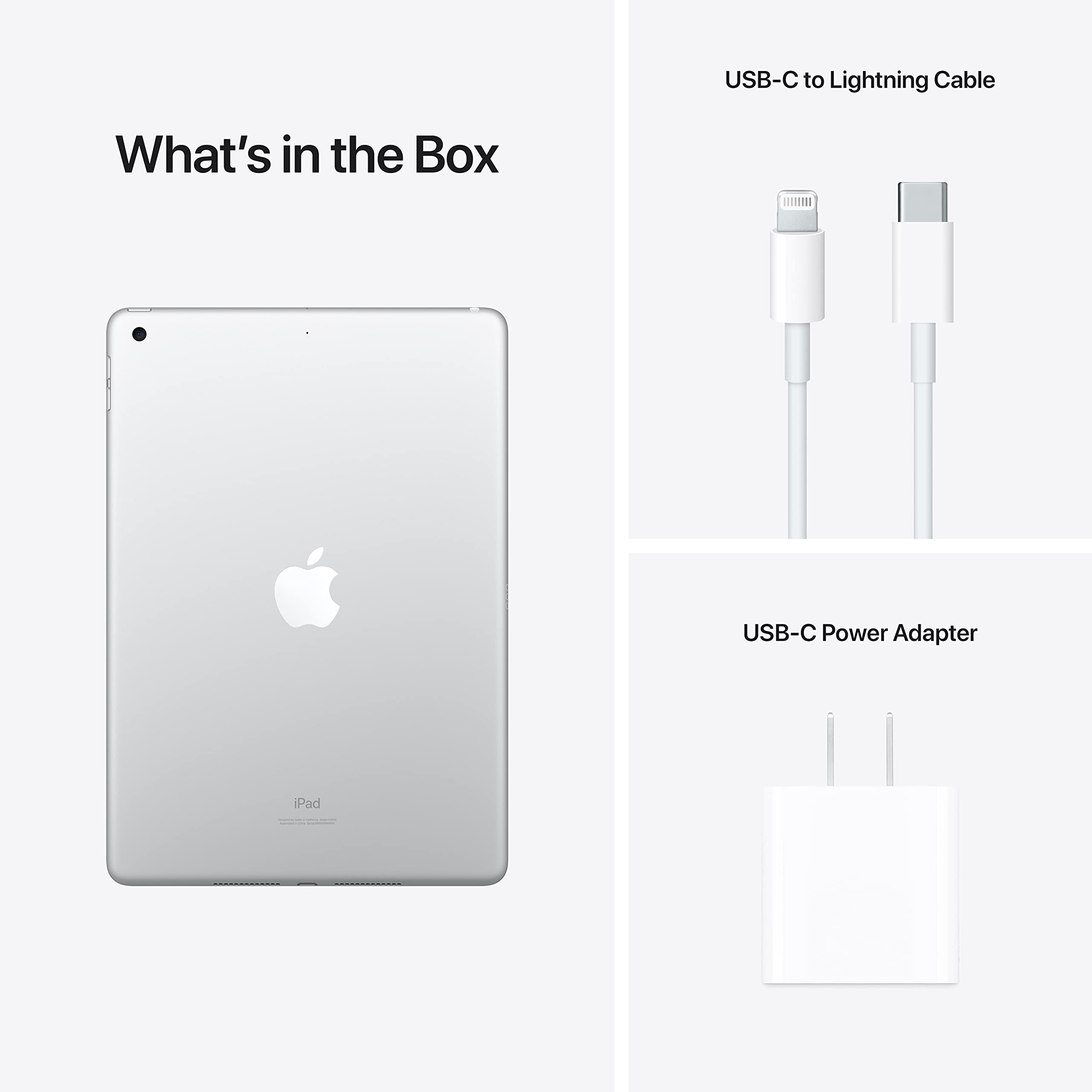 Apple iPad (9th Generation): with A13 Bionic chip, 10.2-inch Retina Display, 64GB, Wi-Fi, 12MP front/8MP Back Camera, Touch ID, All-Day Battery Life โ Silver