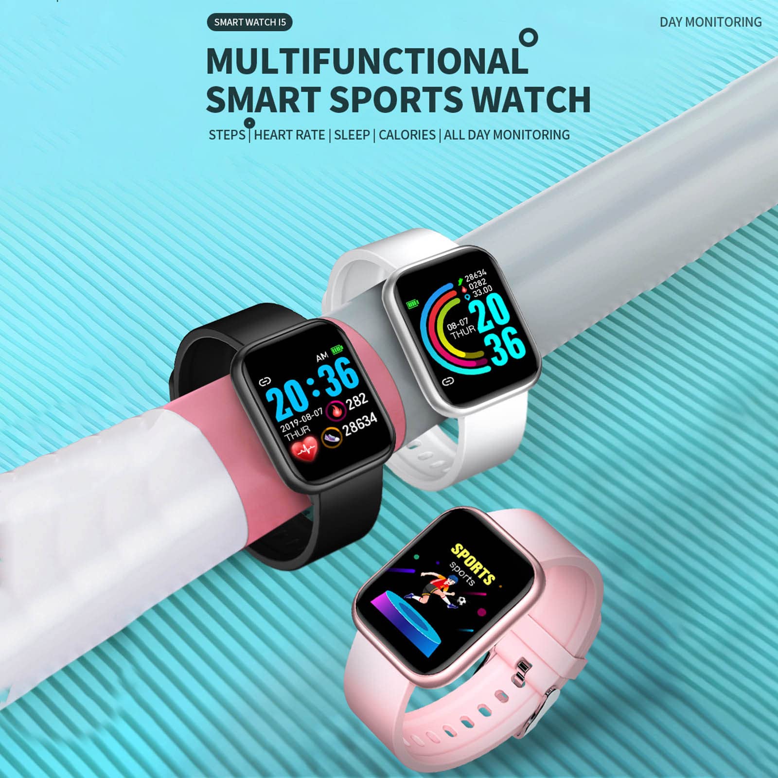 2022 New Smart Watch Multi-Function, Smart Watch with HD Touchscreen, Exercise Sleep Detection Fitness Multi-function Long Standby, 1.3 Inch IP67 Waterproof Heart Rate for Friends (Black)