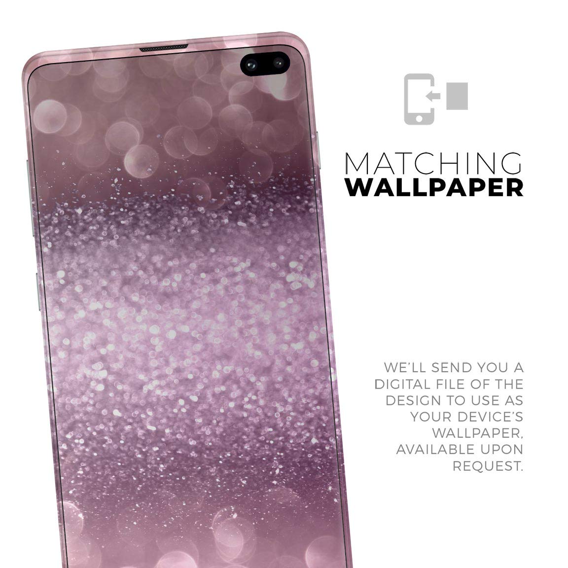 DesignSkinz Unfocused Pink Sparkling Orbs Protective Vinyl Decal Wrap Skin Cover Compatible with The Samsung Galaxy S20 (Screen Trim & Back Glass Skin)
