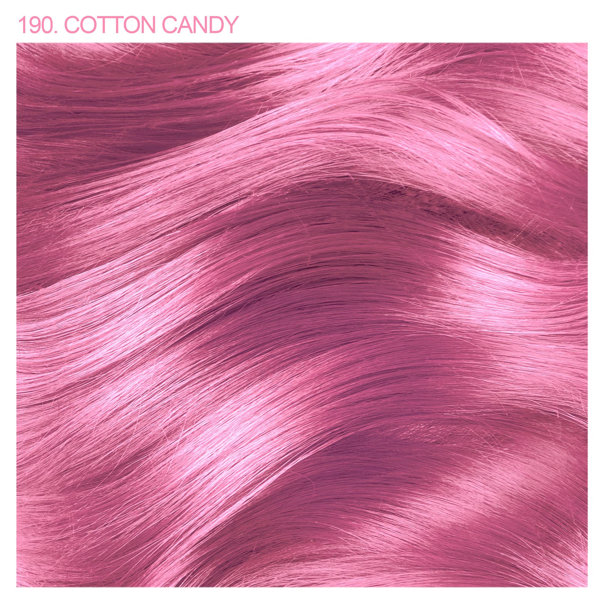 Adore Semi Permanent Hair Color - Vegan and Cruelty-Free Pink Hair Dye - 4 Fl Oz - 190 Cotton Candy (Pack of 2)