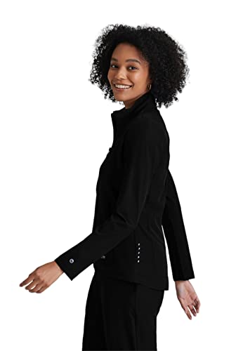 BARCO One 5405 2 Pocket Shir Yoke Princess Zip Jacket (Black, Medium)